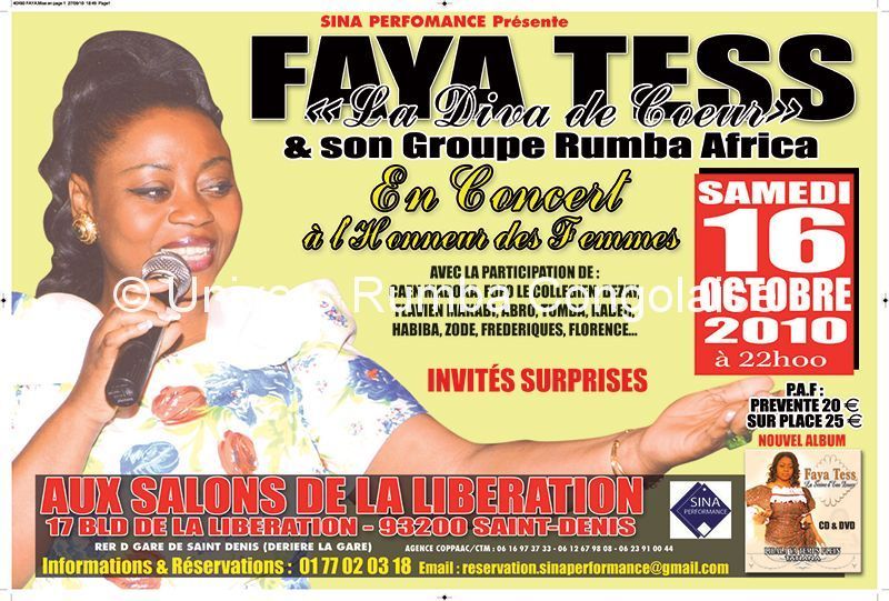 Faya Tess - Univers Rumba Congolaise, la référence de la rumba ...